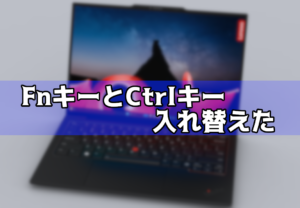 Thinkpad端末でFnキーとCtrlキーを入れ替えた！ | 急がず休まず